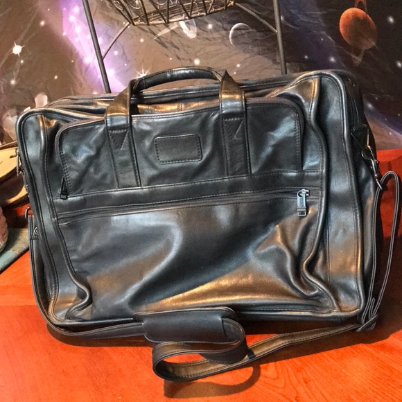 Tumi | Bags | Tumi Black Leather Soft Brief Case Laptop Tote Bag | Poshmark